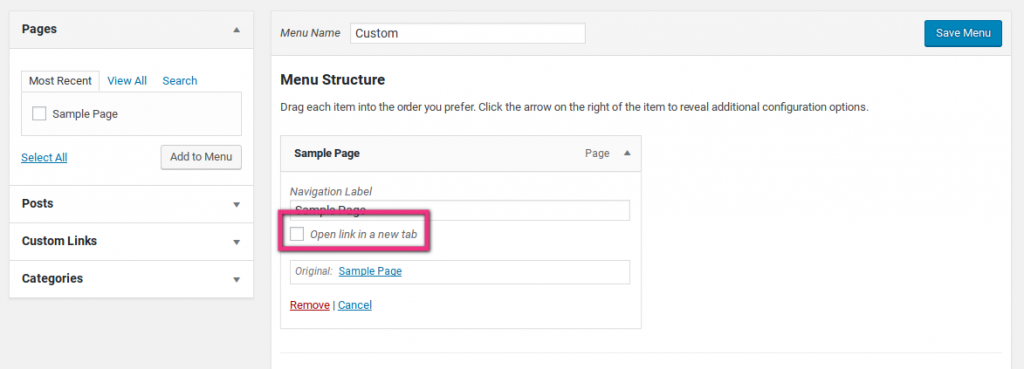 How To Make A Link Open In A New Window in WordPress